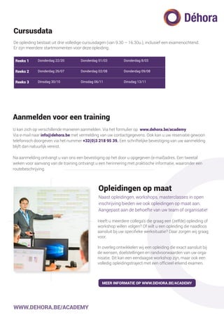 Driedaagse vakopleiding personeelsplanner | PDF