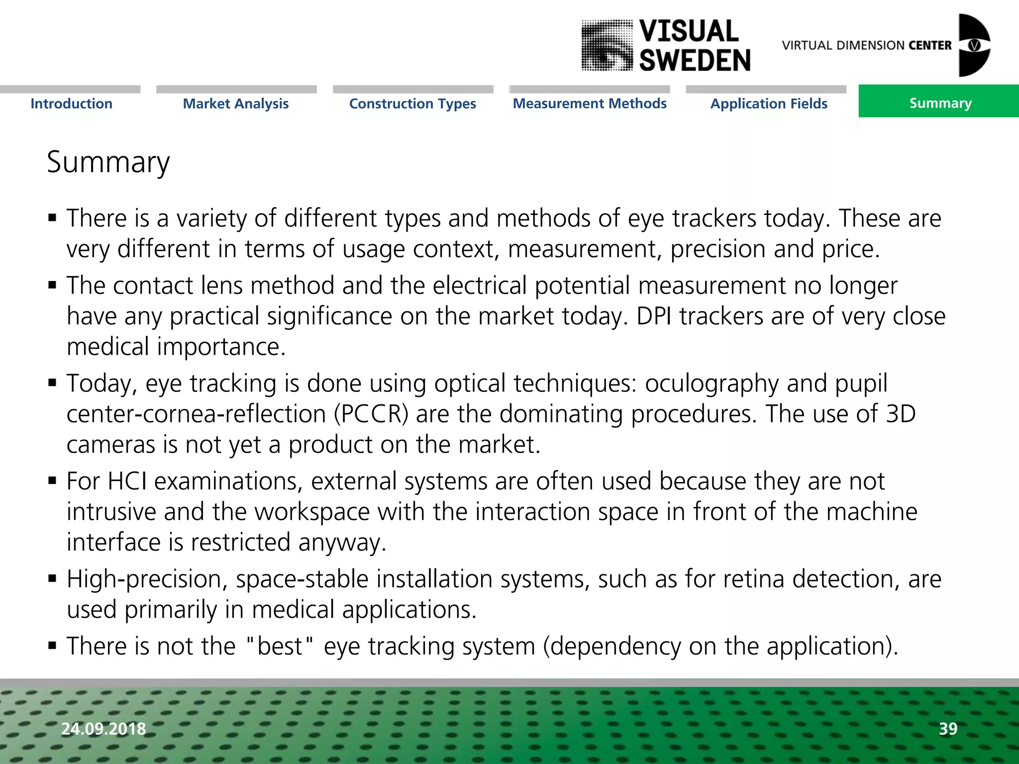Eye Tracking Technologies: VDC-Whitepaper | PPT