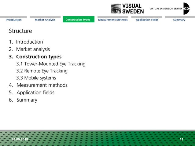 Eye Tracking Technologies: VDC-Whitepaper | PPT