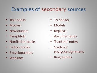 History Research | PPTX