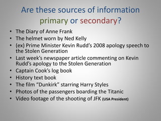 History Research | PPT