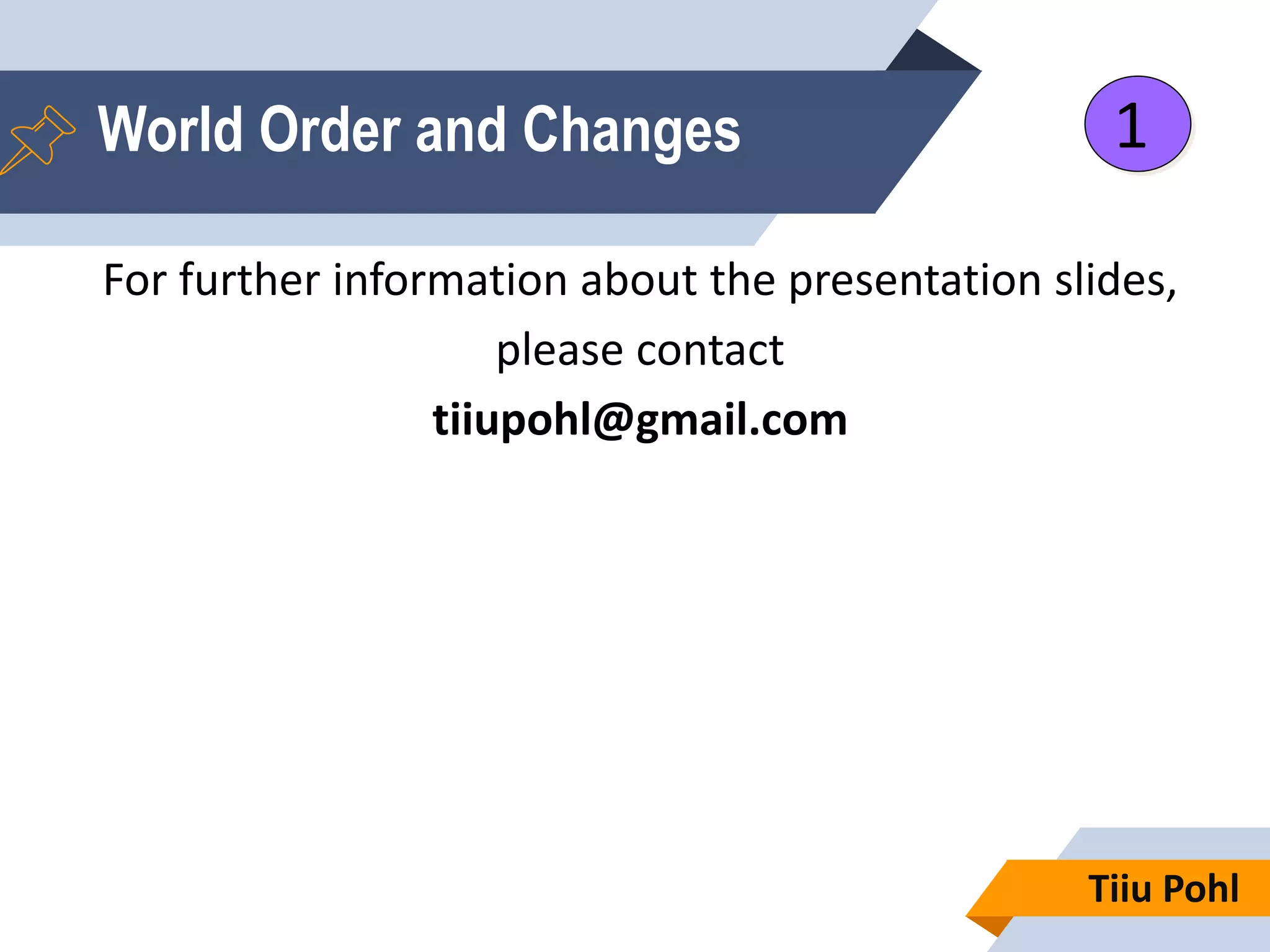 2018 World Order Changes | PPTX