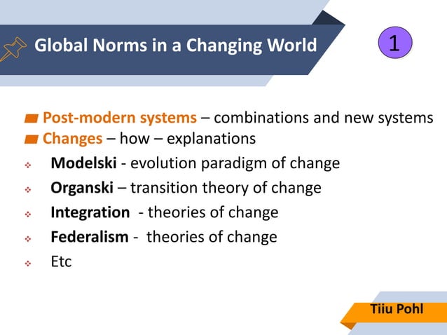 2018 World Order Changes | PPT