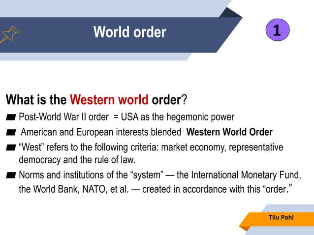 2018 World Order Changes | PPTX | Politics