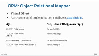 2019-01-24 Sequelize ORM (Object Relational Mapper): models, migrations, oh my | PPTX ...