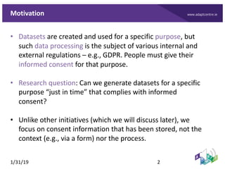 Towards Generating Policy-compliant Datasets | PPT