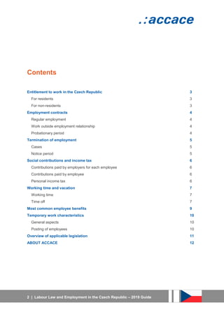 Labour Law and Employment in the Czech Republic – 2019 Guide | PDF