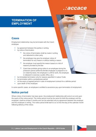 Labour Law and Employment in the Czech Republic – 2019 Guide | PDF