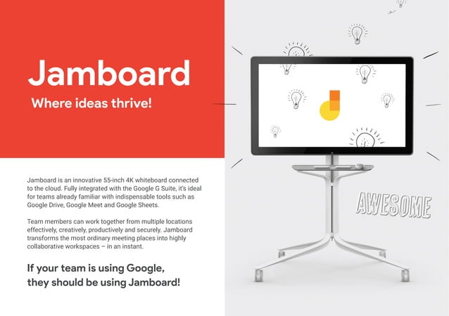 Google Jamboard : The Whiteboard reimagined for the cloud | PDF
