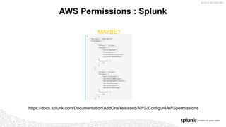 Collecting AWS Logs & Introducing Splunk New S3 Compatible Storage (SmartStore) | PPT