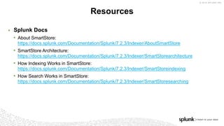 Collecting AWS Logs & Introducing Splunk New S3 Compatible Storage (SmartStore) | PPT