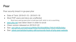 2019 January - The Month in PHP | PPT