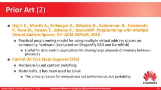 Hardware/Software Co-Design for Efficient Microkernel Execution | PPT