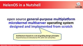 Lessons Learned from Porting HelenOS to RISC-V | PPT