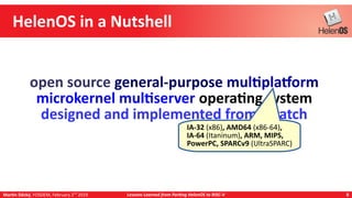 Lessons Learned from Porting HelenOS to RISC-V | PPT