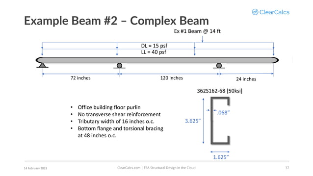Designing a Cold-Formed Steel Beam Using AISI S100-16 | PDF | Physics ...