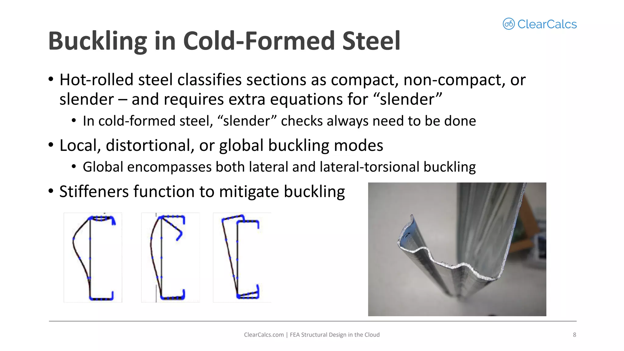 Designing a Cold-Formed Steel Beam Using AS4600:2018 and 2005 - Webinar ...