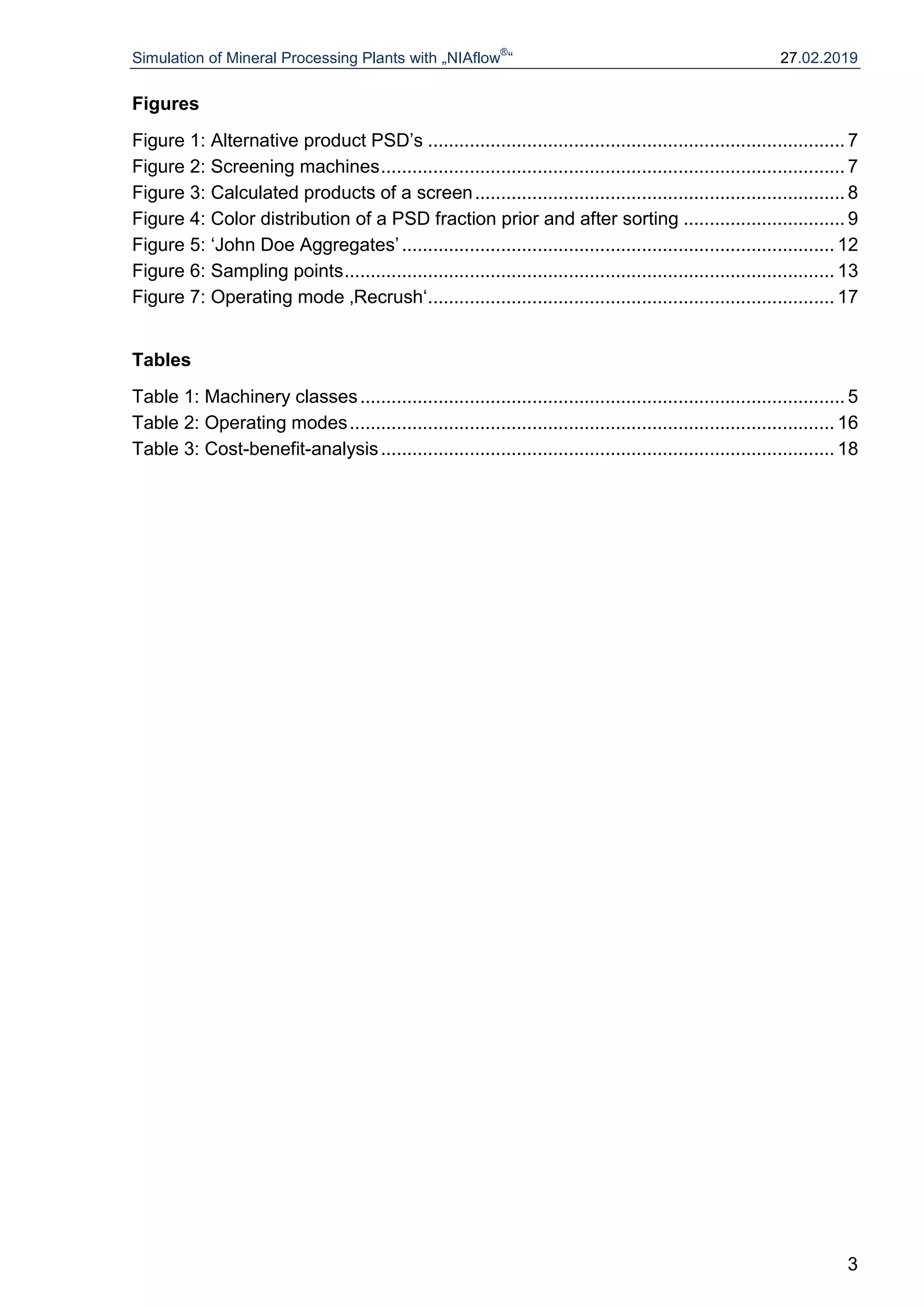 Simulation of Mineral Processing Plants with „NIAflow®“ | PDF