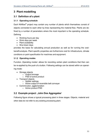 Simulation of Mineral Processing Plants with „NIAflow®“ | PDF