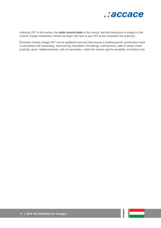 2019 Tax Guideline for Hungary | PDF