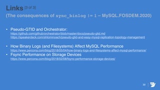 The consequences of sync_binlog != 1 | PDF | Databases | Computer Software and Applications