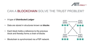 Can a blockchain solve the trust problem? | PPT