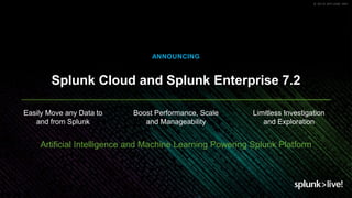 Splunk Cloud and Splunk Enterprise 7.2 | PPTX