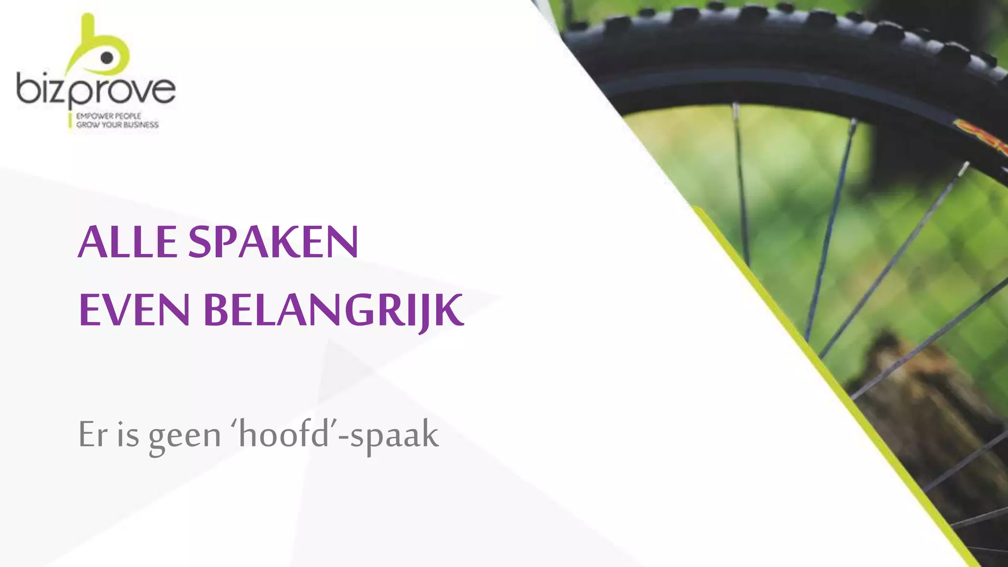 De 5 spaken van het teamwiel | PPT