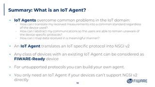 FIWARE Wednesday Webinars - IoT Agents | PPT