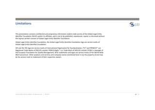 Legal Entity Identifier - Connect the dots with high quality LEI data | PDF