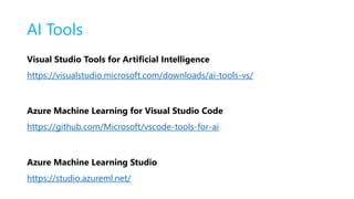 Oleksander Krakovetskyi "Artificial Intelligence and Machine Learning for .NET developers" | PPT