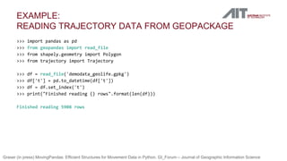 MovingPandas at PyDays Vienna 2019 | PPT