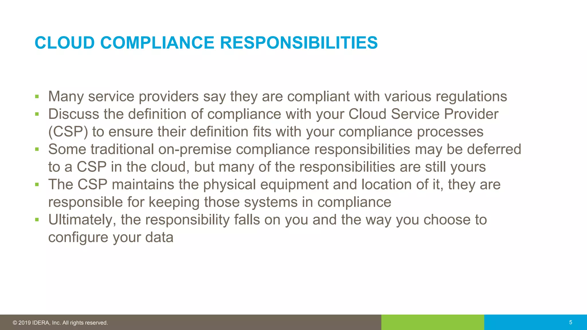 IDERA Live | Understanding SQL Server Compliance both in the Cloud and ...
