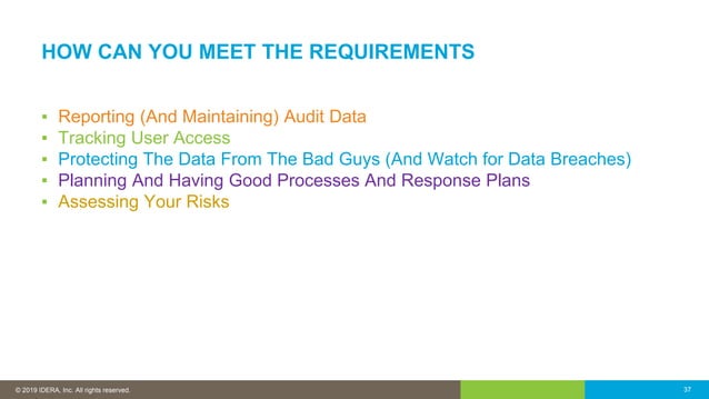IDERA Live | Understanding SQL Server Compliance both in the Cloud and ...
