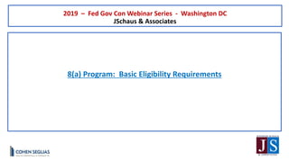 FED GOV CON - SBA 8a Certification – What It Takes | PPTX