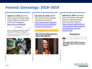 2019 MAAFS Future of Genomics and Bioinformatics in Forensics | PPT