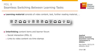Applied Mobile-Assisted Seamless Learning Techniques in MOOCs | PPTX | Internet | Computing