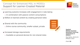 Applied Mobile-Assisted Seamless Learning Techniques in MOOCs | PPTX ...