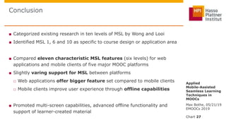 Applied Mobile-Assisted Seamless Learning Techniques in MOOCs | PPTX ...