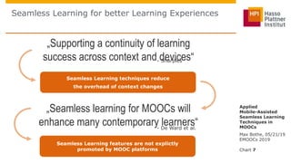 Applied Mobile-Assisted Seamless Learning Techniques in MOOCs | PPTX | Internet | Computing