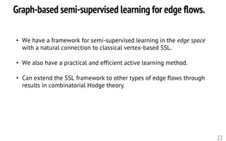 Semi-supervised learning of edge flows | PDF