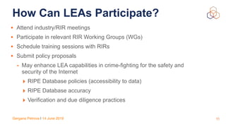 The RIR System & Internet Governance | PPT