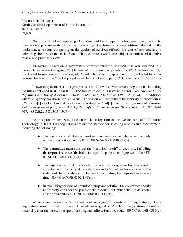 Protest letter from Amplify on Istation award