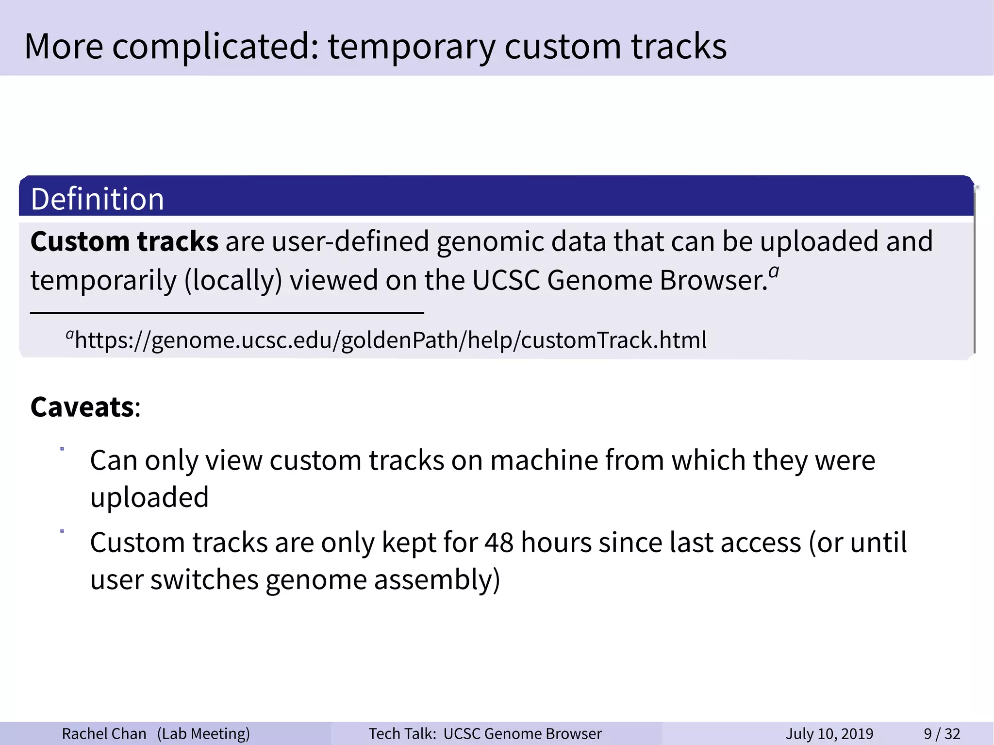 Tech Talk: UCSC Genome Browser | PDF