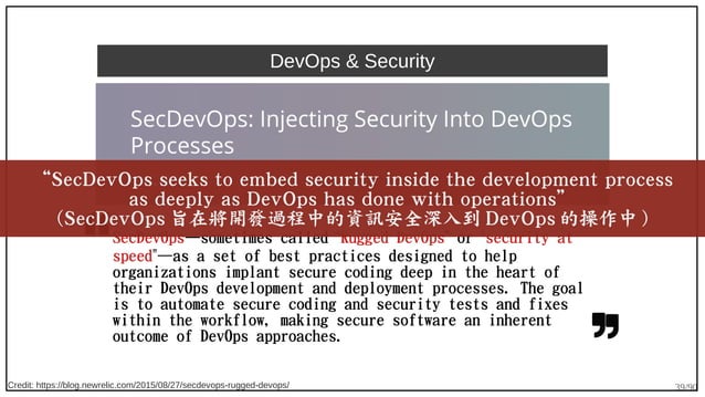 Dev(Sec)Ops - Architecture for Security and Compliance | PPT