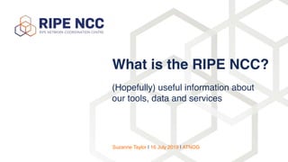 What is the RIPE NCC? | PPT