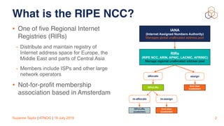 What is the RIPE NCC? | PPT