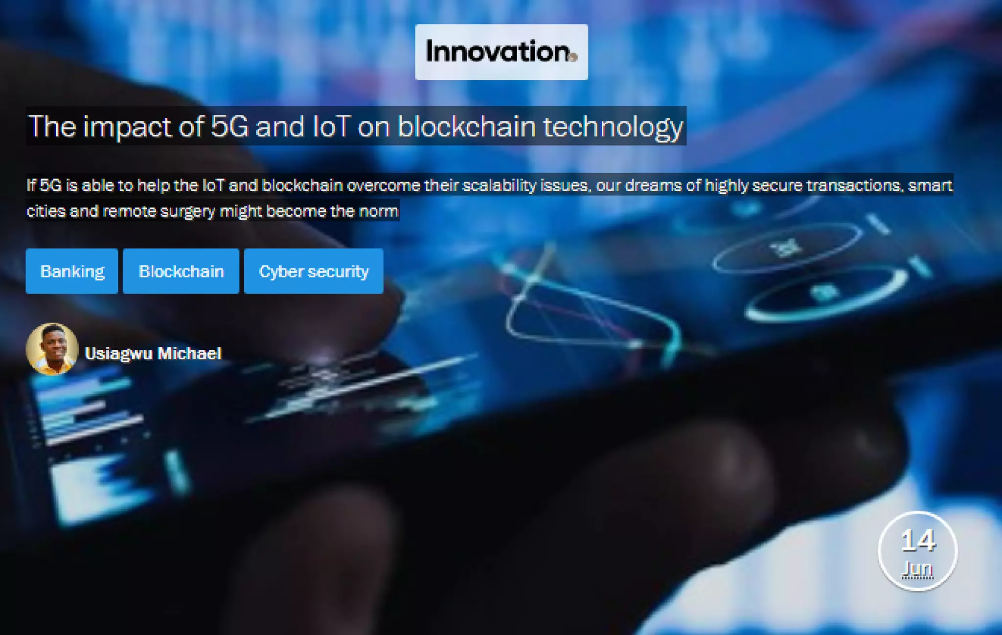 The impact of 5G and IoT on blockchain technology | PDF | Internet | Computing