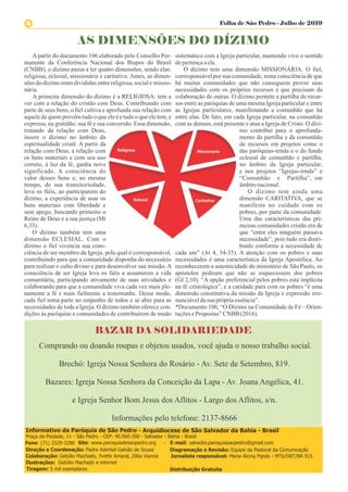 Folha de São Pedro - O Jornal da Paróquia de São Pedro (Salvador-BA ...