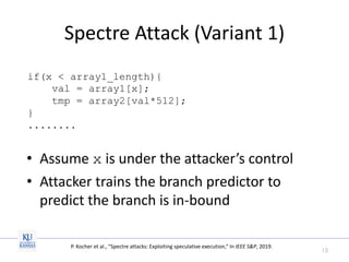Micro-Architectural Attacks on Cyber-Physical Systems | PDF